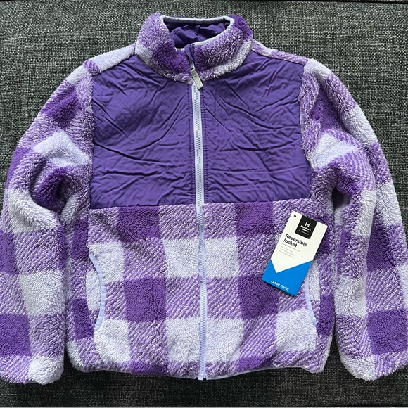 Jackets & Coats | Nwt Members Mark Girls Reversible Fleece Jacket ...